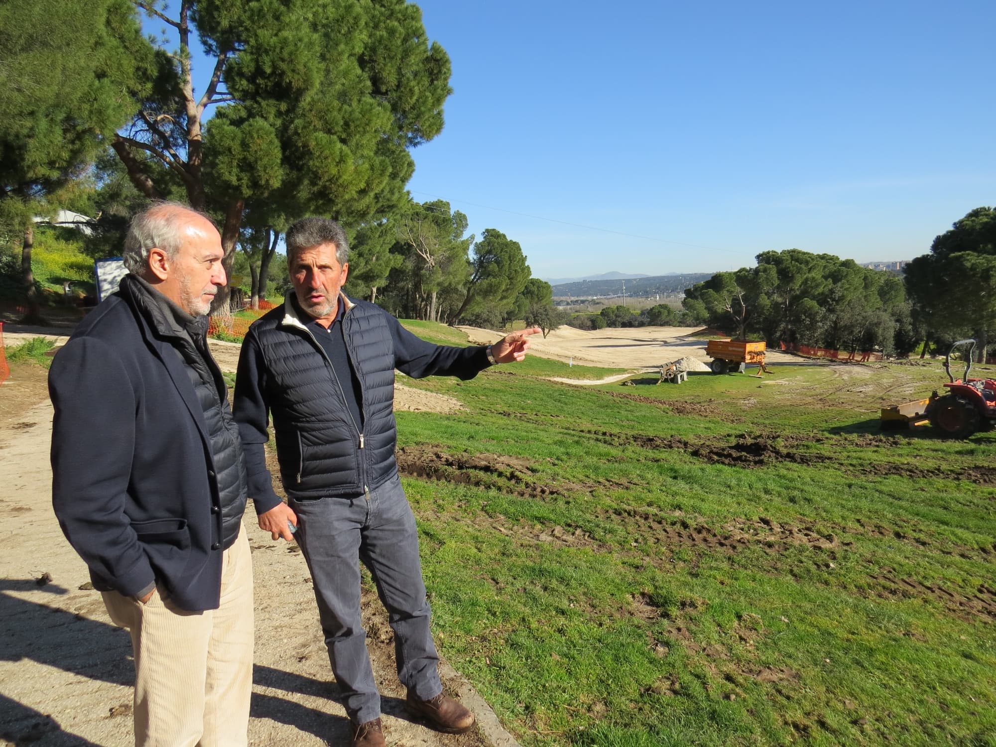 Olazábal visita las obras del Recorrido Ballesteros: "El rediseño va ...